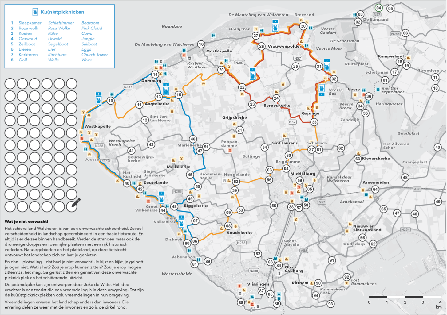 Fietsroute – Kunstpicknicken Walcheren